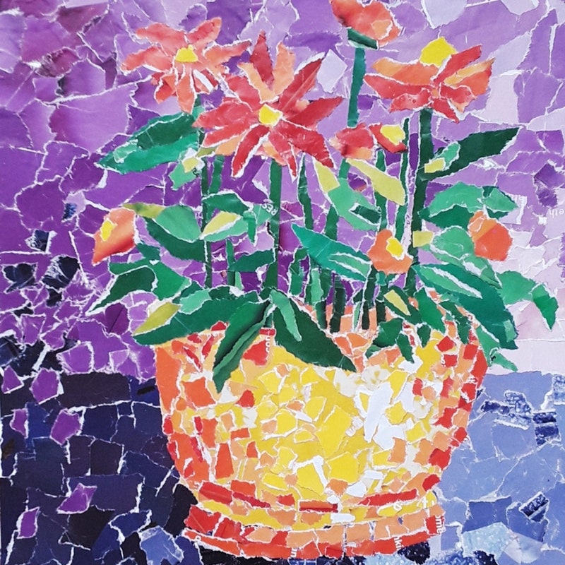 Flower Collage - Etsy