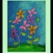 Spring Flowers Original Oil Pastel Drawing on 9x12 Drawing - Etsy