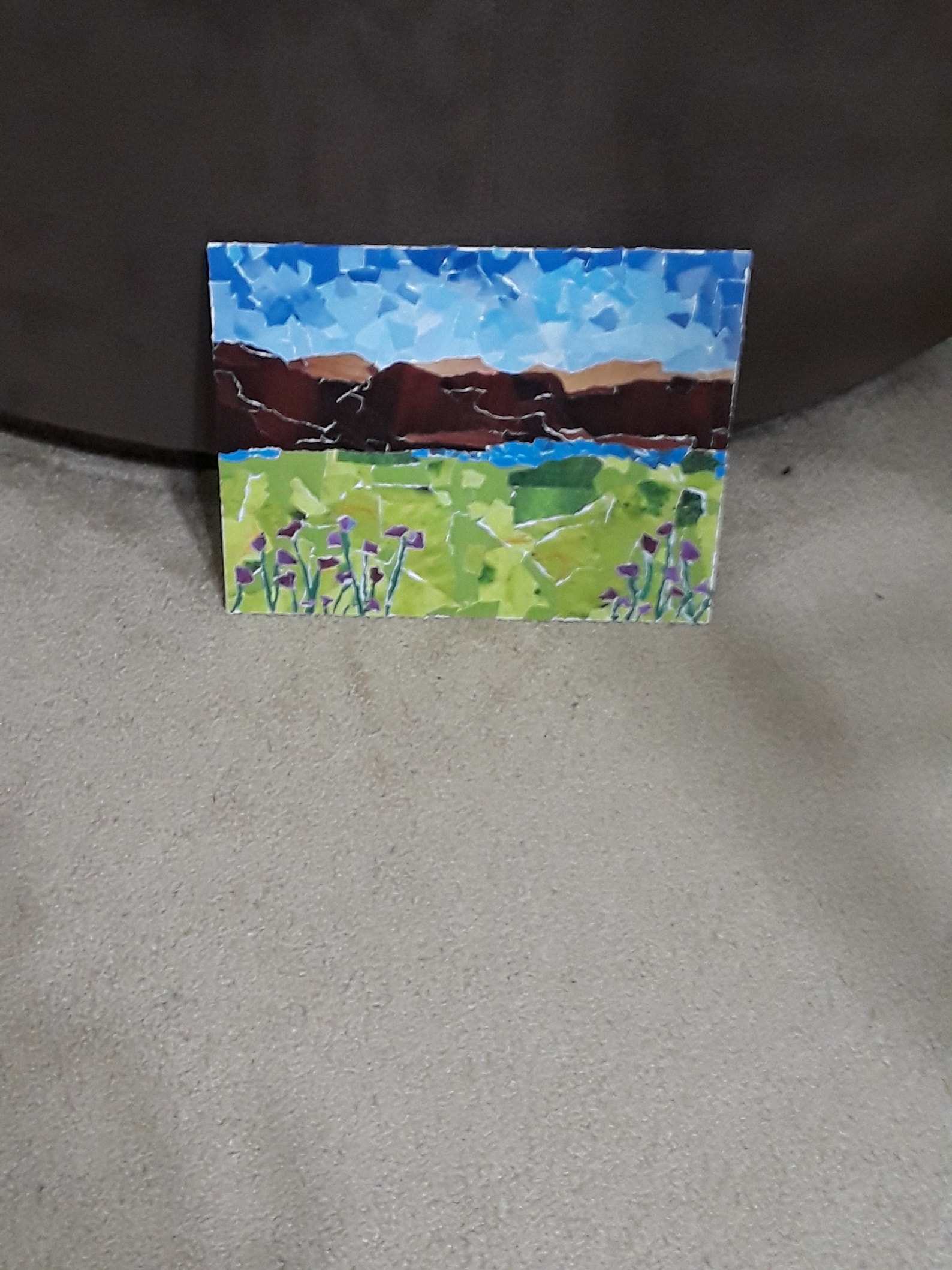 Collage Art, Collage Landscape, Landscape Art, Nature Art, Home Decor ...
