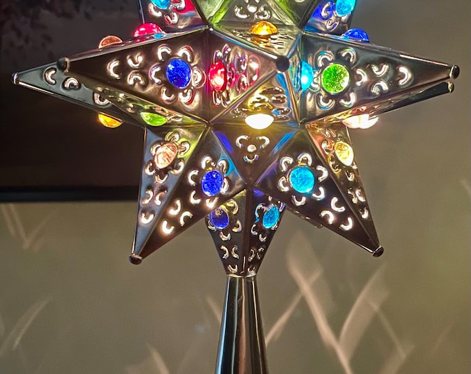 Handmade Tin Star Tree Topper: Multicolored Marbles, Moravian Star - Etsy