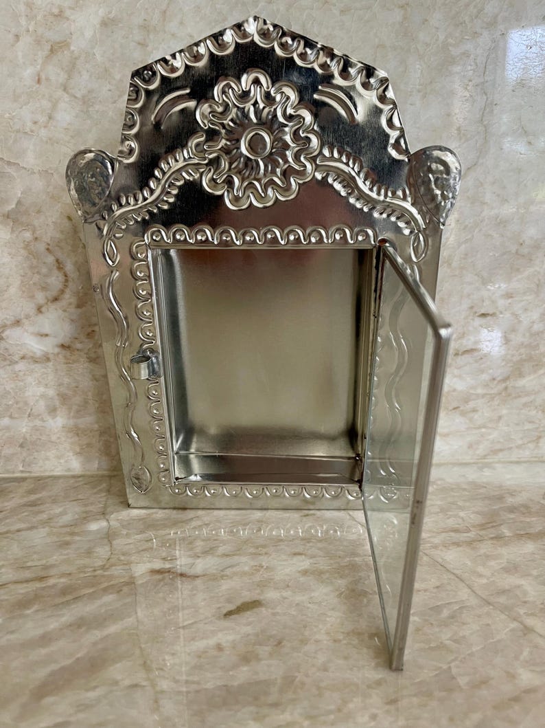 Handmade Punched Tin Nicho Altar Shine Box Wall Decor. - Etsy