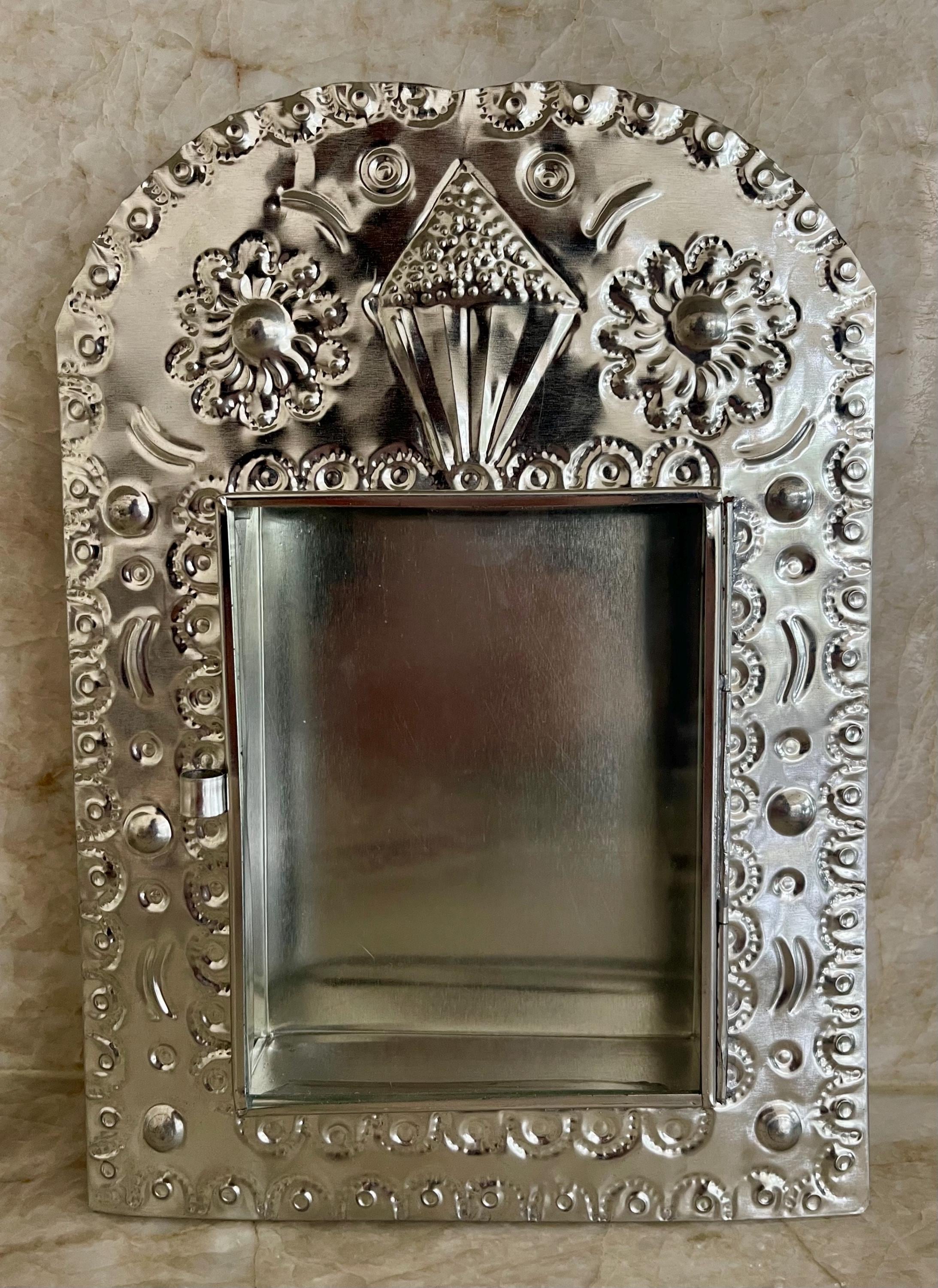 Handmade Punched Tin Nicho Altar Shine Box Wall Decor. - Etsy