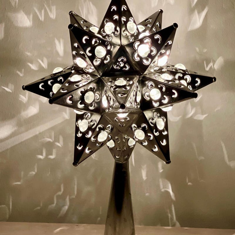 Silver Metal Tree Star - Etsy