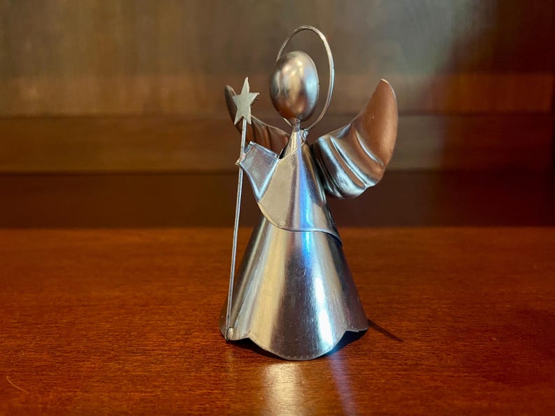 Handcrafted Tin Angel Christmas Ornaments - Set of Six - Etsy