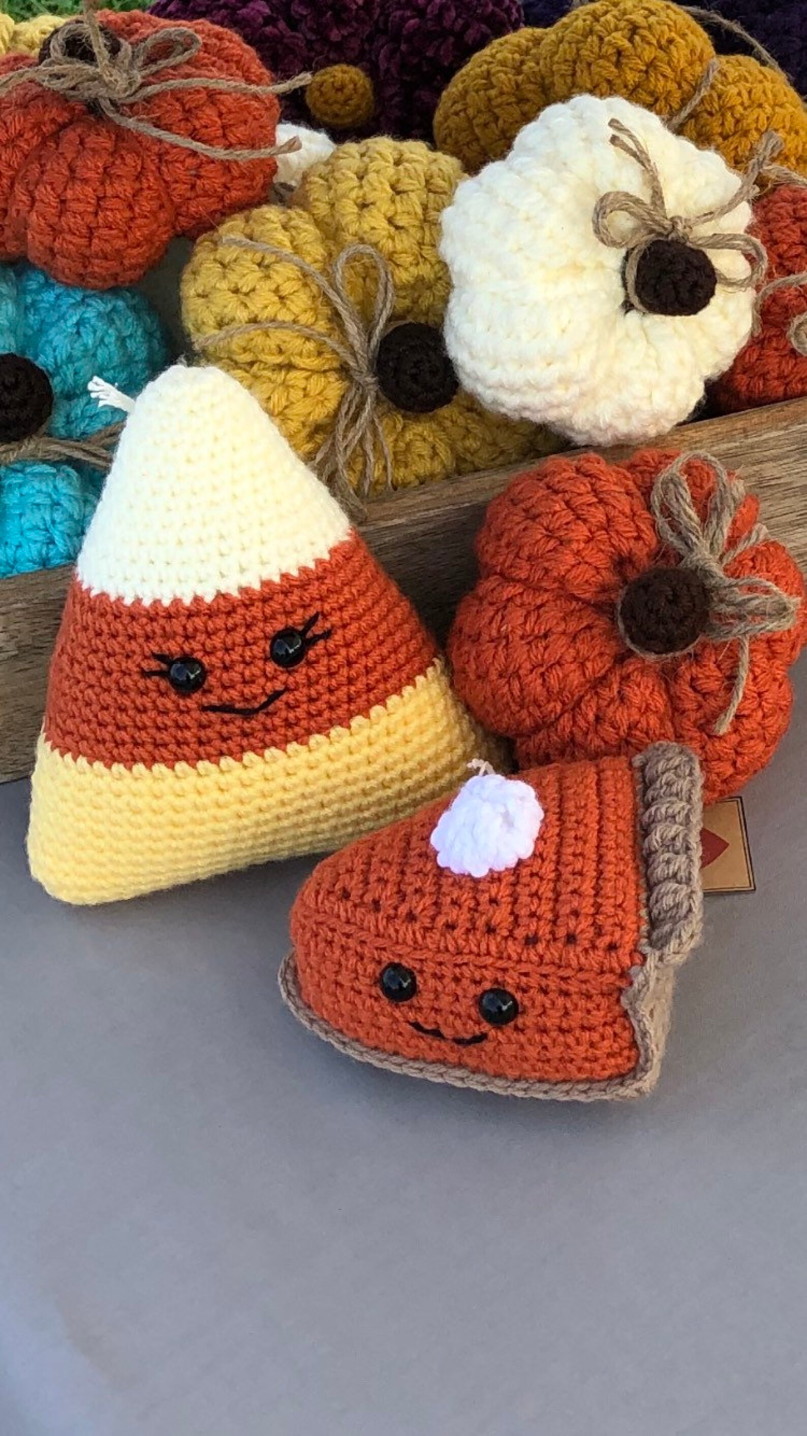 Crochet Candy Corn Plushie. Halloween Stuffed Toy. Fall Home - Etsy