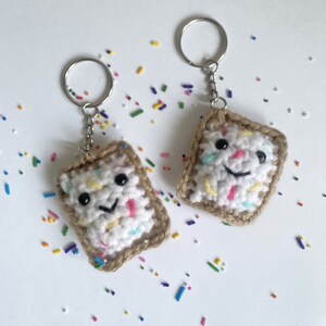 Crochet Toaster Pastry Keychain Pattern. Printable Crochet Keychain ...
