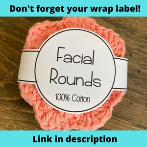 PDF Pattern for Crochet Facial Rounds. Printable Face Scrubbies Crochet ...