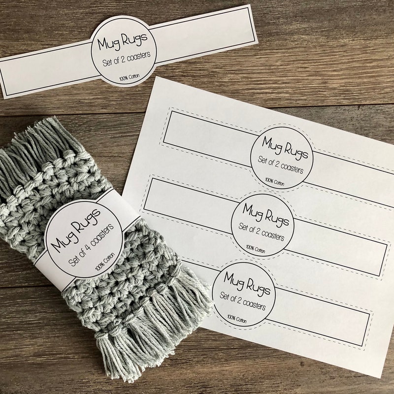 Mug Rug Tag Printable - Etsy
