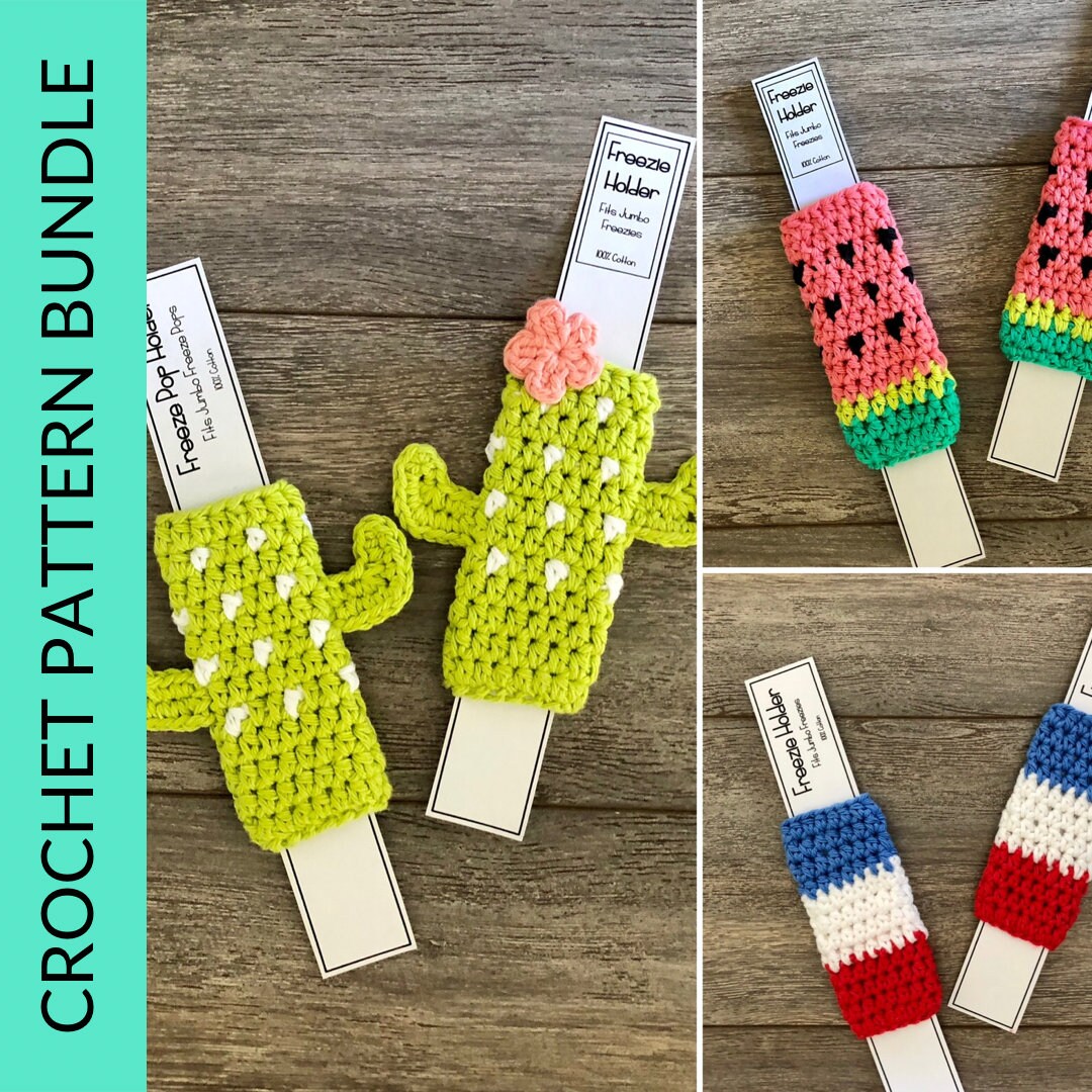 PDF Pattern for Crochet Freeze Pop Holder Pattern Bundle Crochet ...