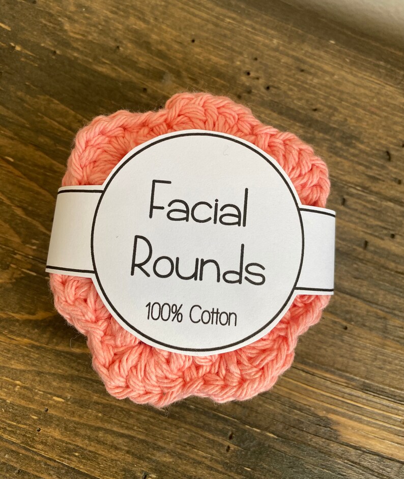 PDF Pattern for Crochet Facial Rounds. Printable Face Scrubbies Crochet ...
