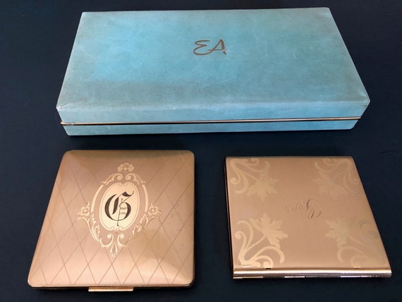 VINTAGE ELGIN AMERICAN Compact Set Vintage Elgin American - Etsy