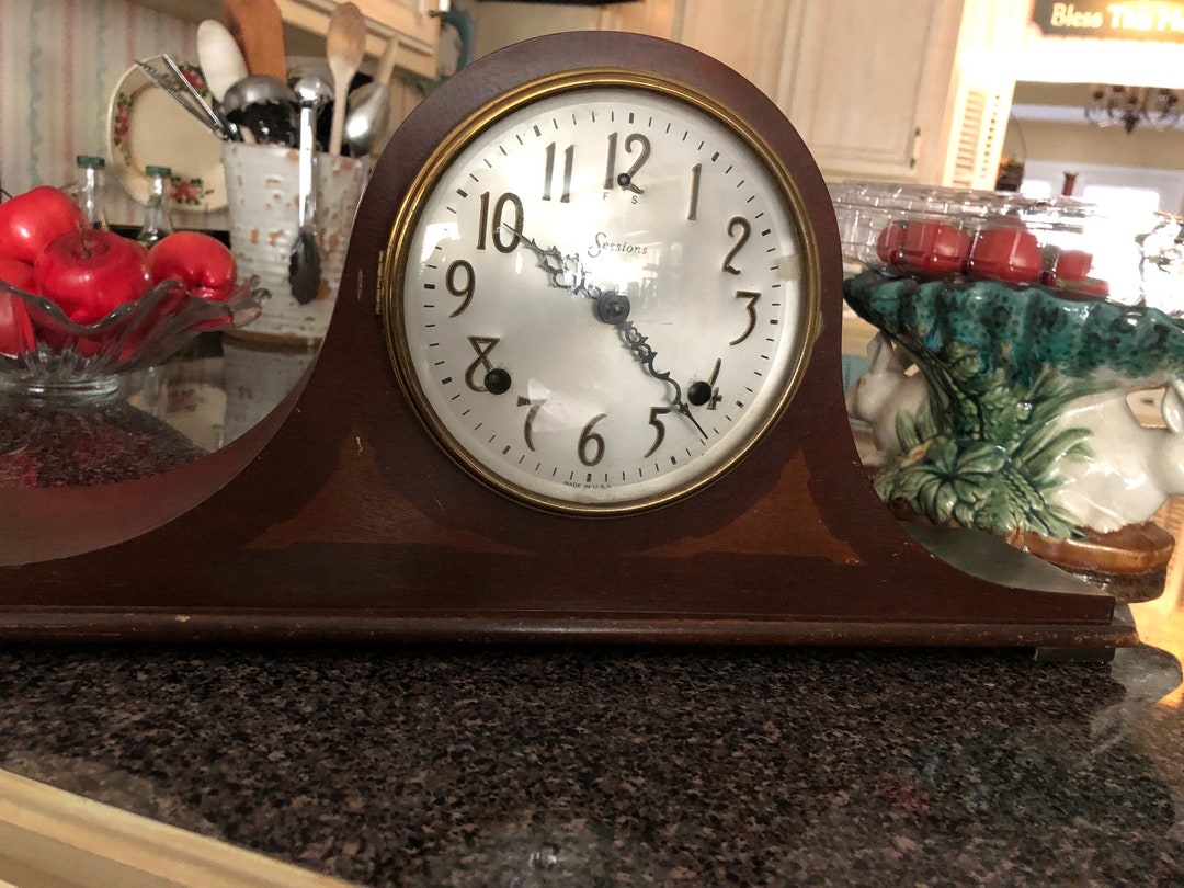 Vintage SESSIONS MANTEL CLOCK, Sessions Mantel Clock, 1940 Sessions ...