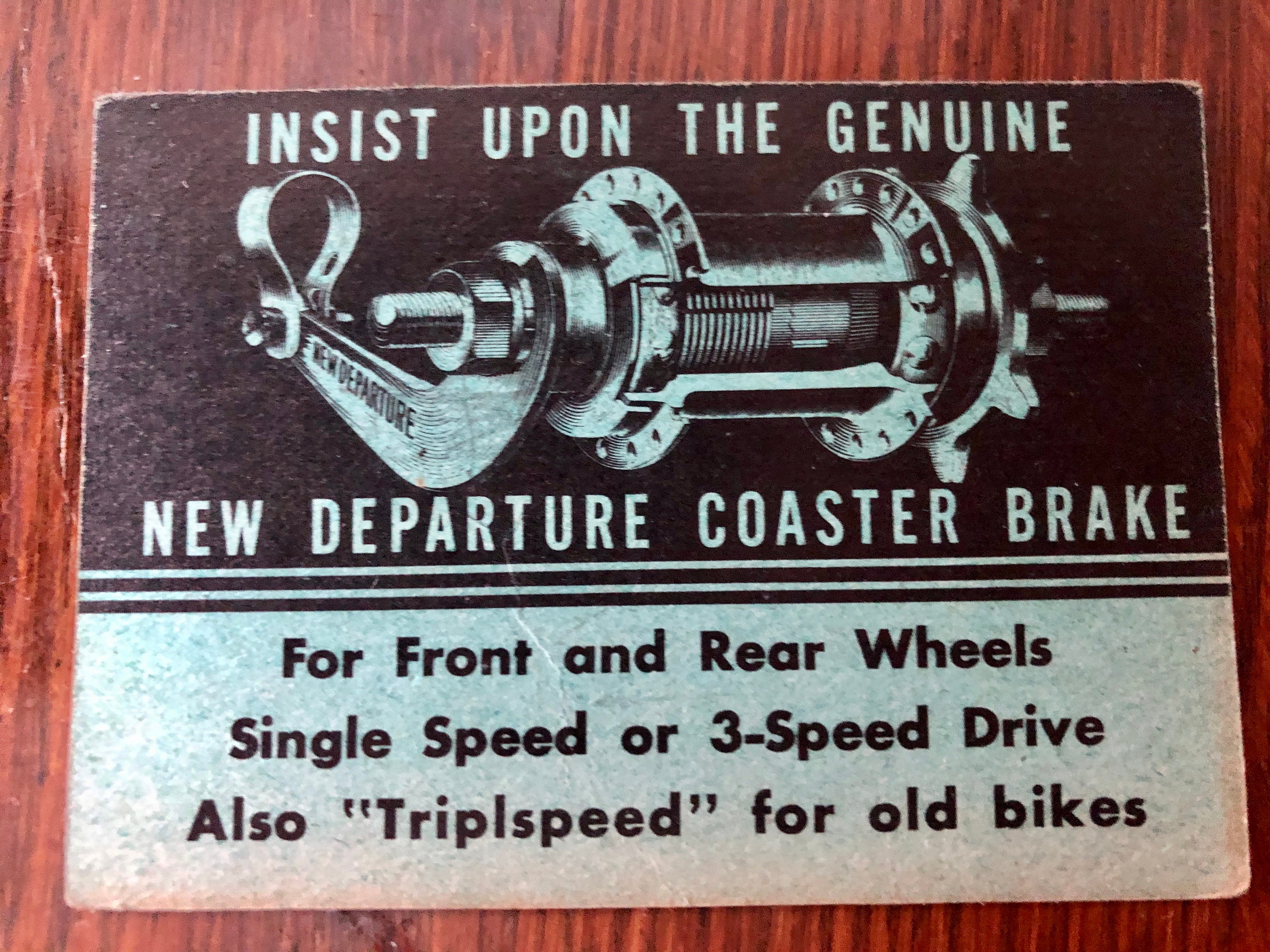 NEW DEPARTURE COASTER Brake Advertising 5 Cards at 15.00 | Etsy