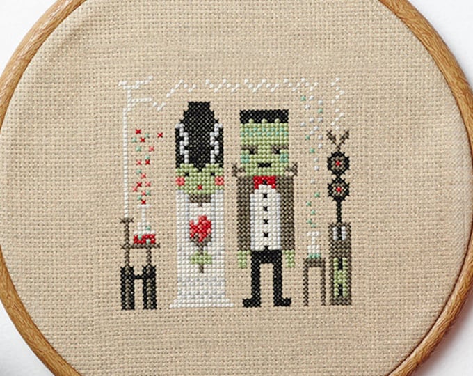 William the Worm - Labyrinth Cross Stitch - Ello Worm Modern Cross ...