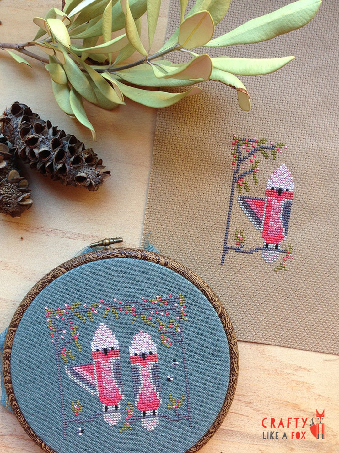 Modern Galah Pattern Download - Includes Cross Stitch Chart and ...