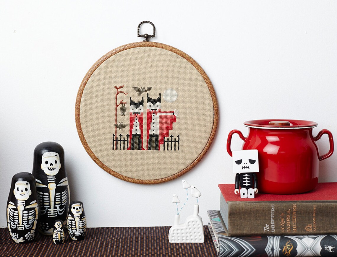 Fangtastic Cute Vampire Counted Cross Stitch Pattern PDF - Etsy