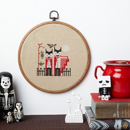Fangtastic Cute Vampire Counted Cross Stitch Pattern PDF - Etsy