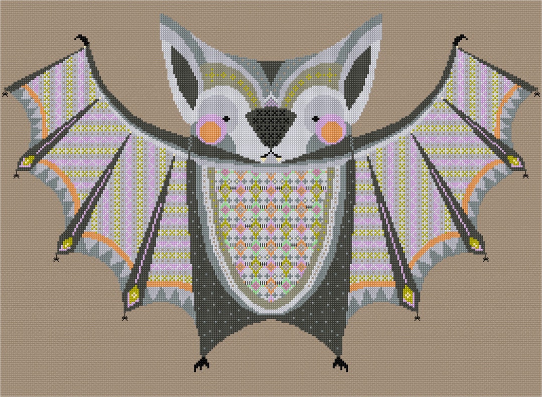 Batacula!! Vampire Bat Cross Stitch Pattern PDF Instant Download ...