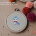 William the Worm - Labyrinth Cross Stitch - Ello Worm Modern Cross ...