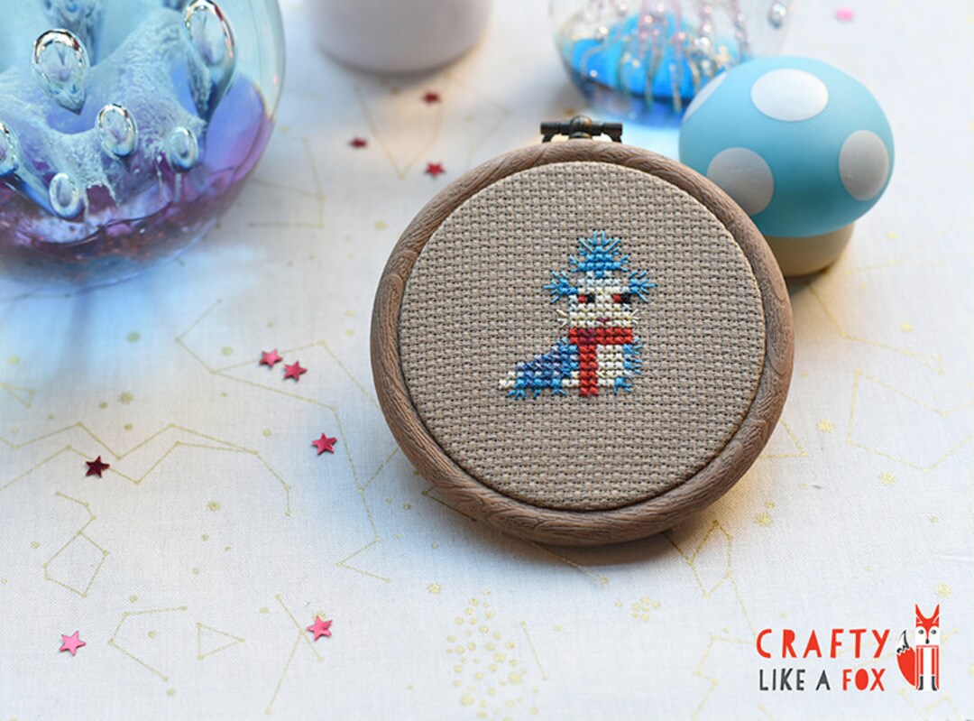 William the Worm - Labyrinth Cross Stitch - Ello Worm Modern Cross ...