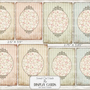 Printable Product Display Cards, Button Cards, Jewellery Cards, Garment ...