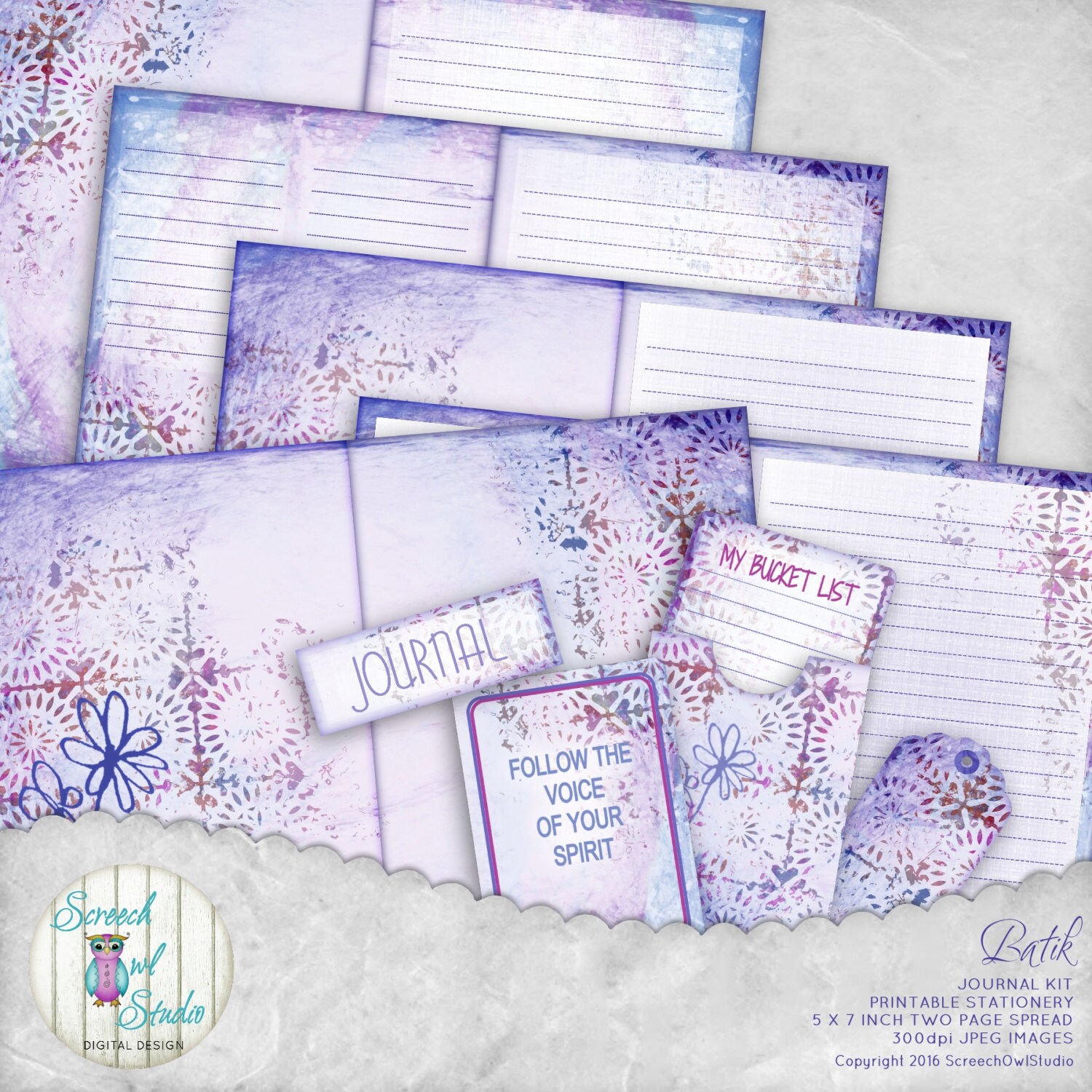 Scrapbooking Craft Supplies & Tools 8 x 10 JPG Instant Download Lined ...