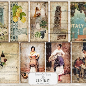 Vintage Italian Ephemera: Printable Travel Journal (digital Download ...