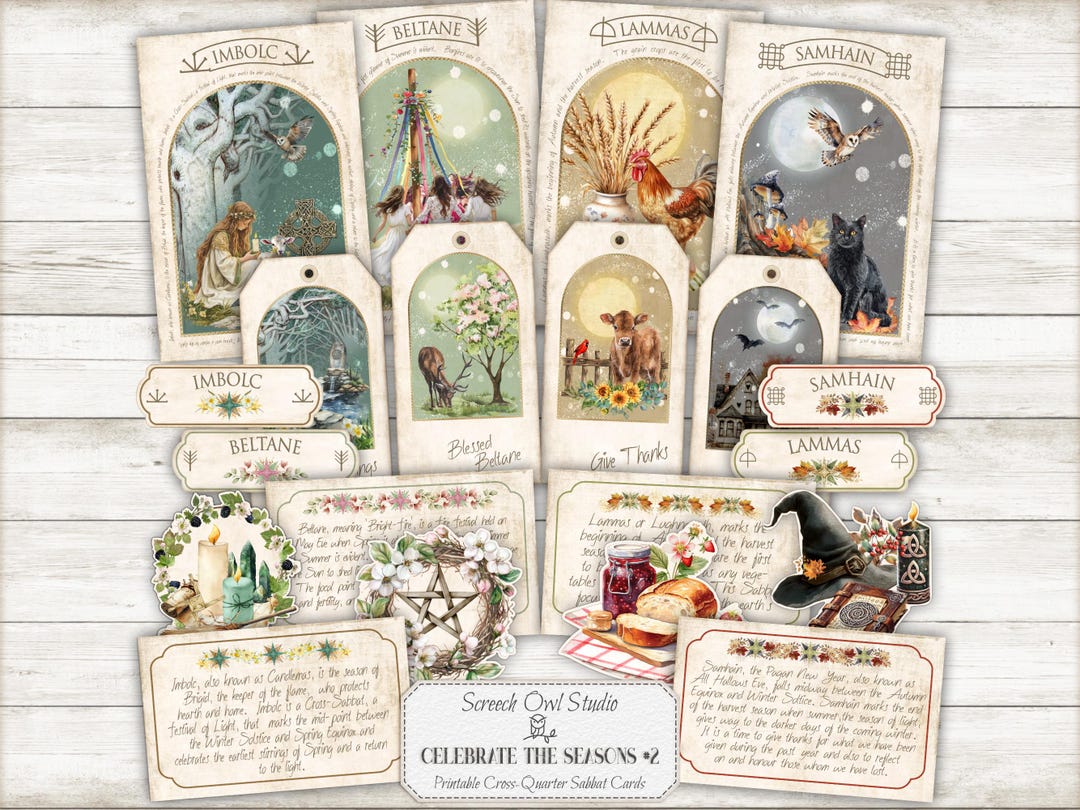 Pagan Sabbats Ephemera: Cross-quarter Days - Wheel of the Year ...
