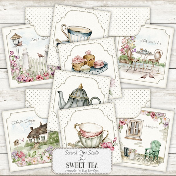 Printable Tea Bag - Etsy