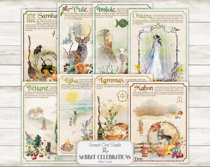 Wheel of the Year, Pagan Festival Calendar, Wiccan Altar, Festival ...