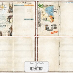 Printable Travel Planner & Journal, Vacation Junk Journal, Paper Craft ...
