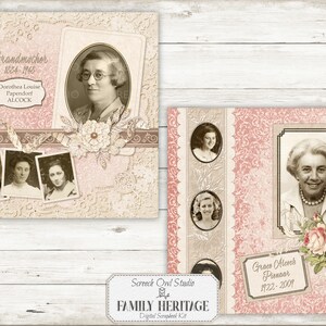 Family Heritage Scrapbooking Kit: Vintage Grandmother Ephemera, Papers ...