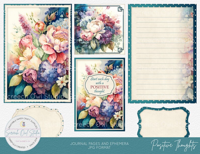 Printable Journal Pages & Elements Journaling Ephemera Junk - Etsy