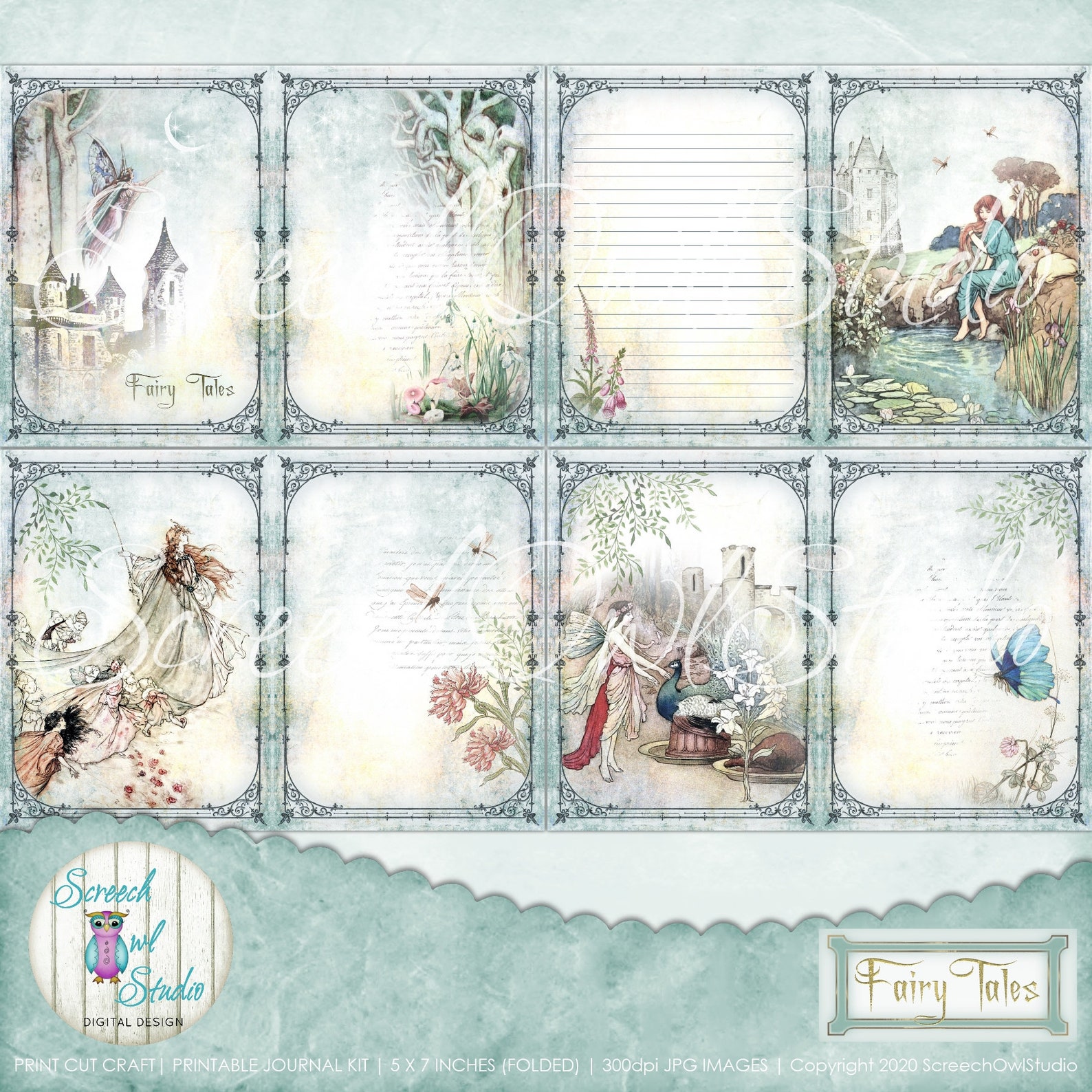 Fairy Journal Kit 5 X 7 Junk Journal Journal - Etsy