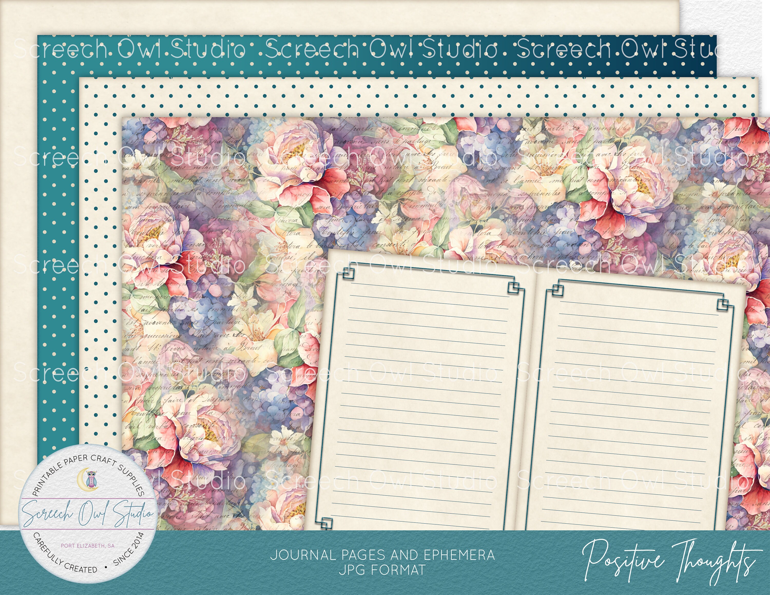 Printable Journal Pages & Elements Journaling Ephemera Junk - Etsy