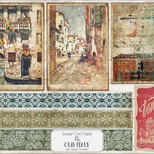 Vintage Italian Ephemera: Printable Travel Journal (digital Download ...