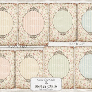 Printable Product Display Cards, Button Cards, Jewellery Cards, Garment ...