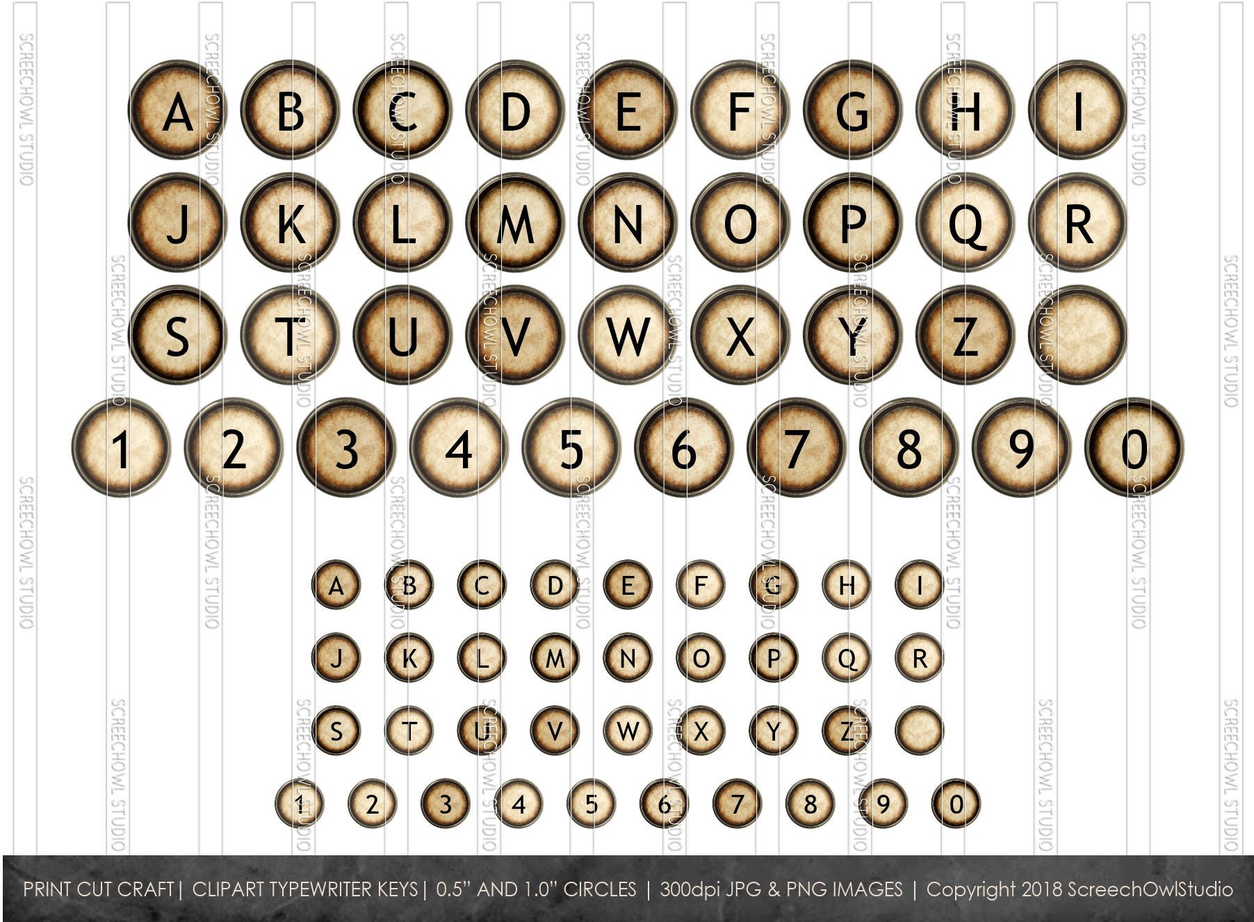 Vintage Typewriter Keys Alphabet Paper Craft Supplies - Etsy UK