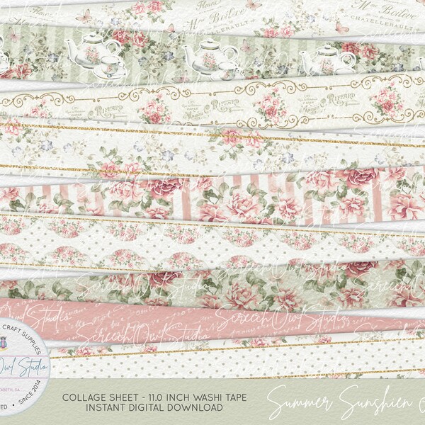 Digital Washi Tape - Etsy