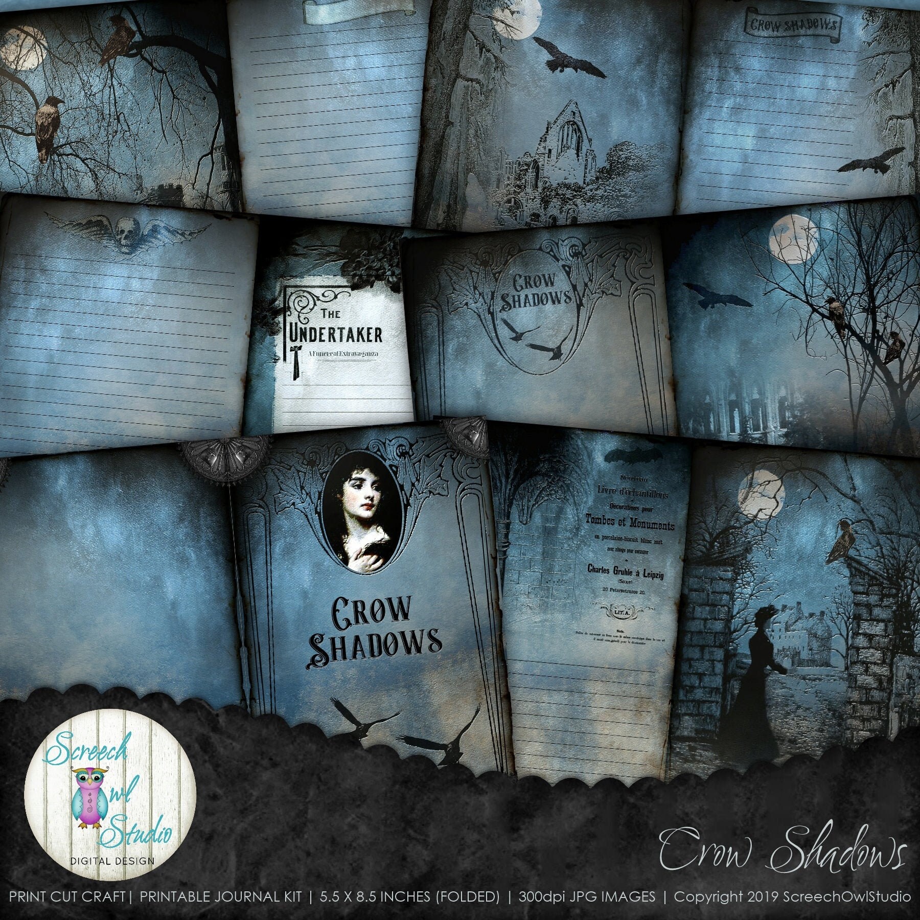 Printable Digital Paper Collection for Scrapbooking Junk Journal Paper ...