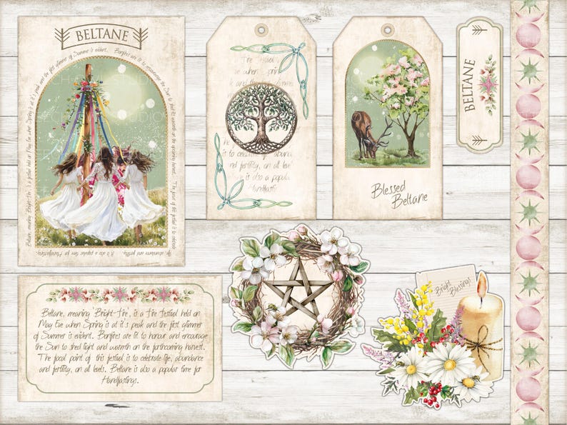 Pagan Sabbats Ephemera: Cross-quarter Days - Wheel of the Year ...