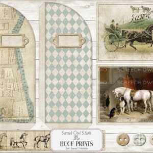 Horse Themed Printable Journal Kit, Equine Junk Journal, Journal ...