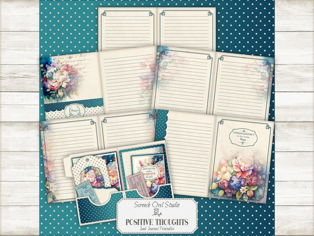 Printable Journal Pages & Elements, Journaling Ephemera, Junk Journal ...