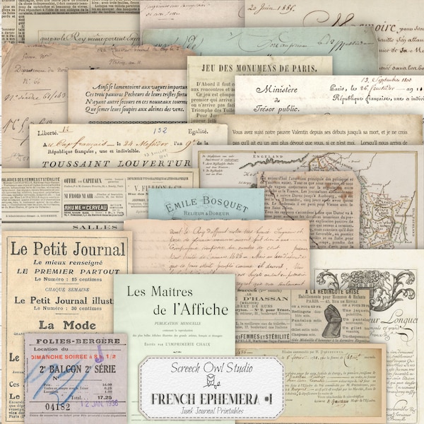 French Script Paper - Etsy