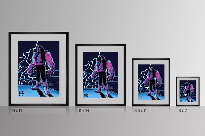 The Undertaker ART PRINT - "from Death Valley!" ***various Sizes*** - Etsy