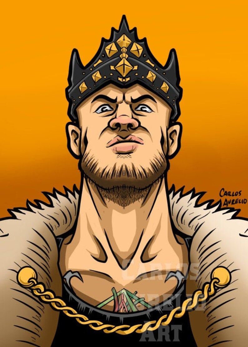 Baron Corbin - Wrestling ART PRINT - "king Corbin" - Etsy