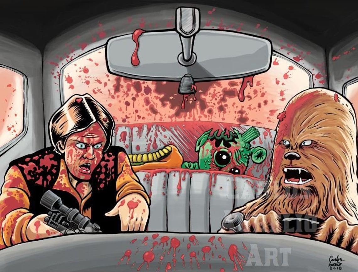 Pulp Fiction/star Wars ART PRINT pulp Wars Or - Etsy