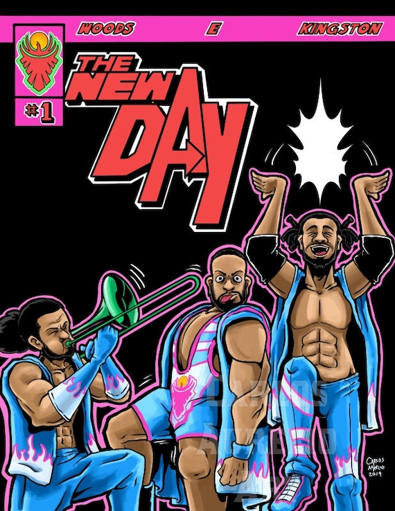 The New Day Wrestling ART PRINT various Sizes - Etsy