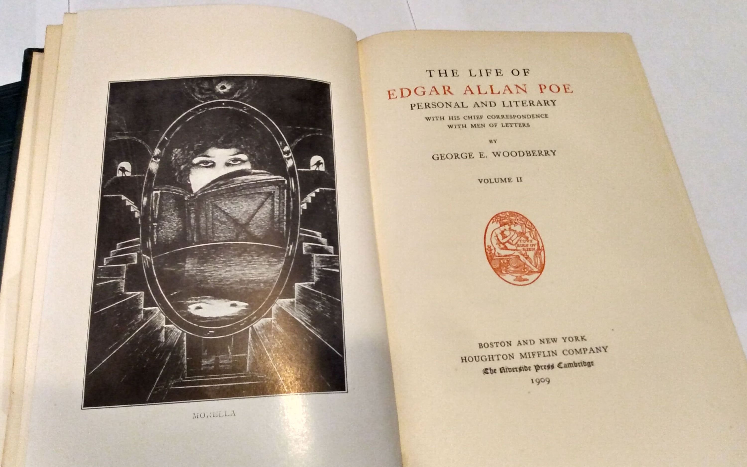 RARE the Life of Edgar Allan Poe Vol 1 and Vol.2 by George E. Woodberry ...