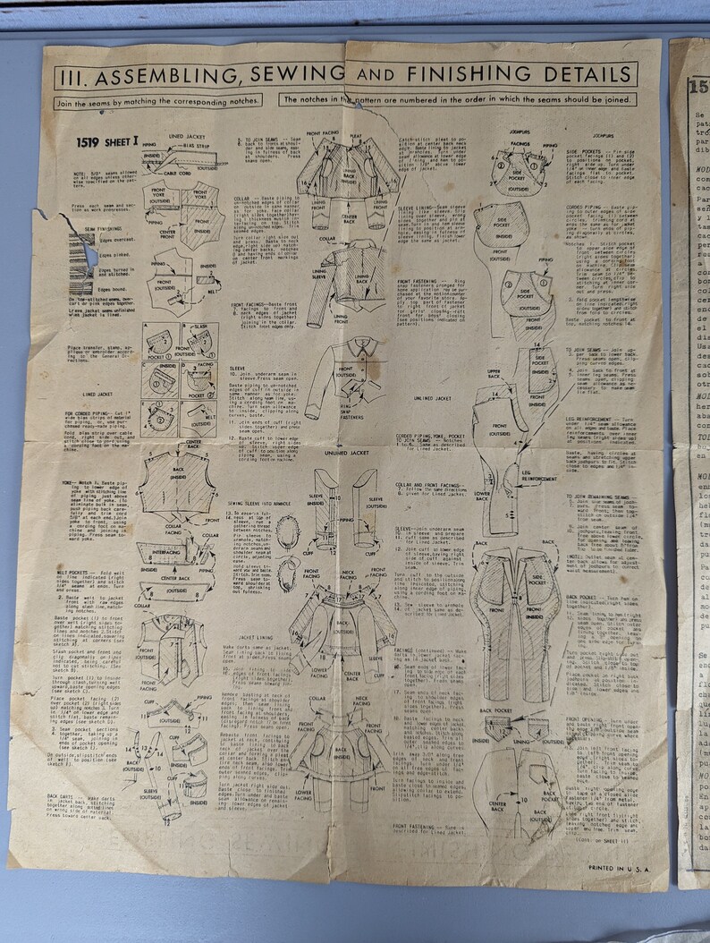 Vintage 1940s Mccall Sewing Pattern... Child's Sz 4 Toddler Western ...